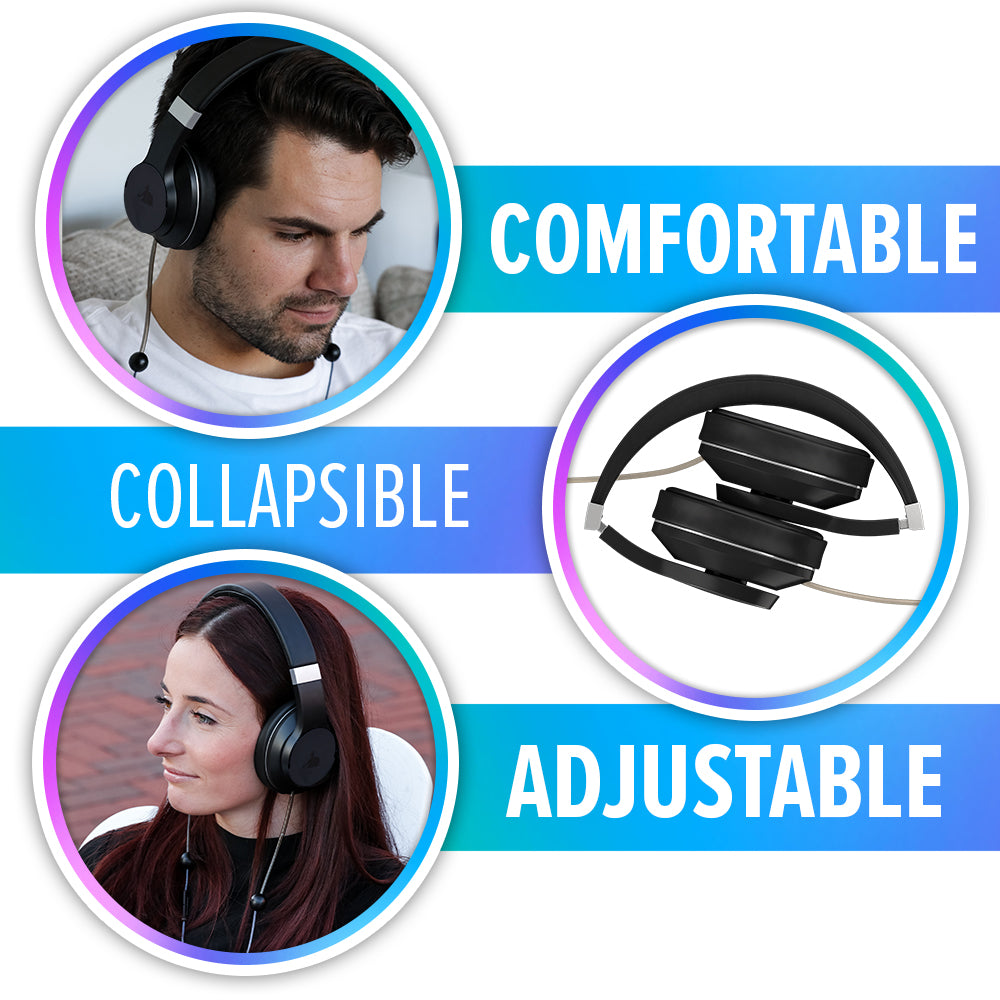 EMF Radiation-Free Air Tube Over-Ear Headphones | DefenderShield