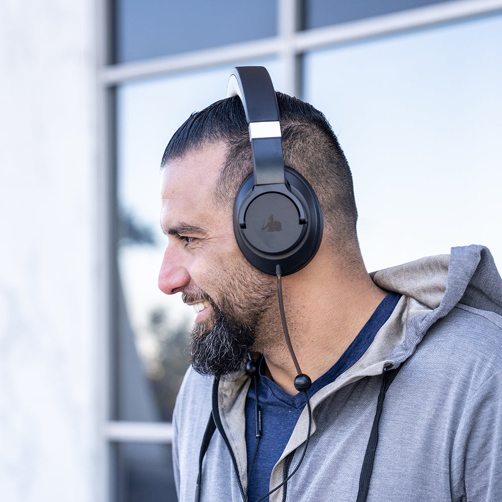 EMF Radiation-Free Air Tube Over-Ear Headphones | DefenderShield